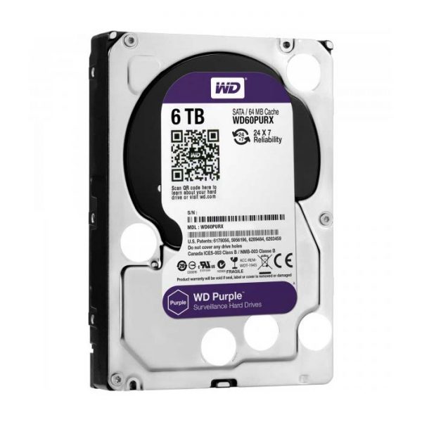 Ổ cứng WD PURPLE 6TB WD60PURZ - CTY TNHH CÔNG NGHỆ TRẦN CHÍ CÔNG - LẮP ...